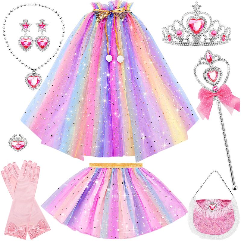 FunMission Princess Dress Up for Little Girl Toys, 9Pcs Dress Up ...