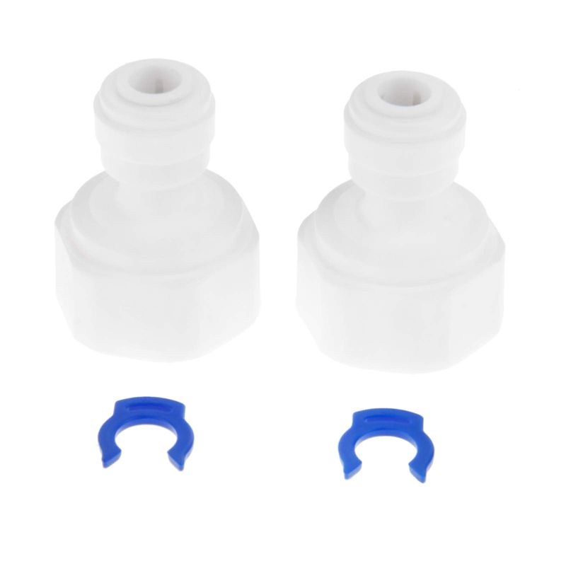 2 Pcs Reverse Osmosis Water System Fitting RO Push Fit Garden Hose ...