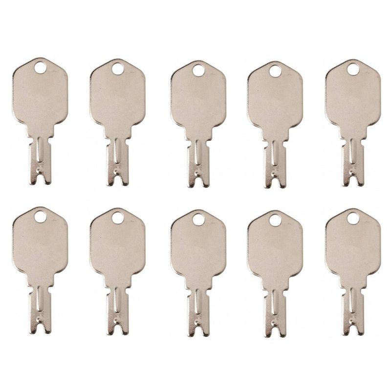 ZEACCT 10 Handfuls Forklift Key Set 166 Stainless Steel Ignition Spares ...