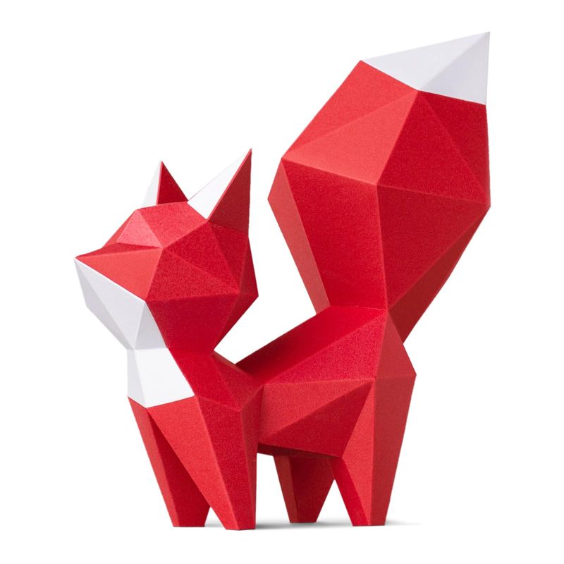 ORIGAMIPLANET 3D Red Fox Origami Paper Kit, Creative Origami Toys Gifts ...