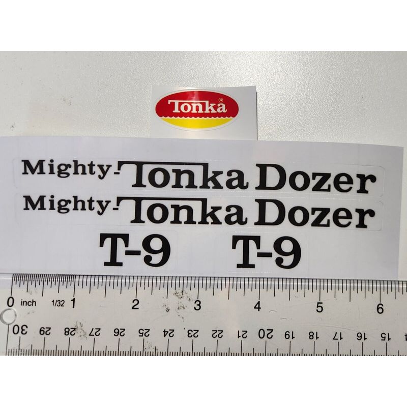 Mighty Tonka T-9 Dozer T9 Tonka Dozer Sticker Set 1974 To 1975 - Online ...