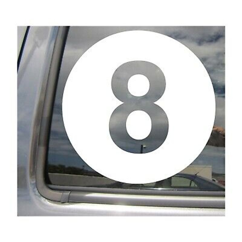 8 Ball - Eight Billiards Pool Car Auto Window Vinyl Decal Sticker 04046 ...