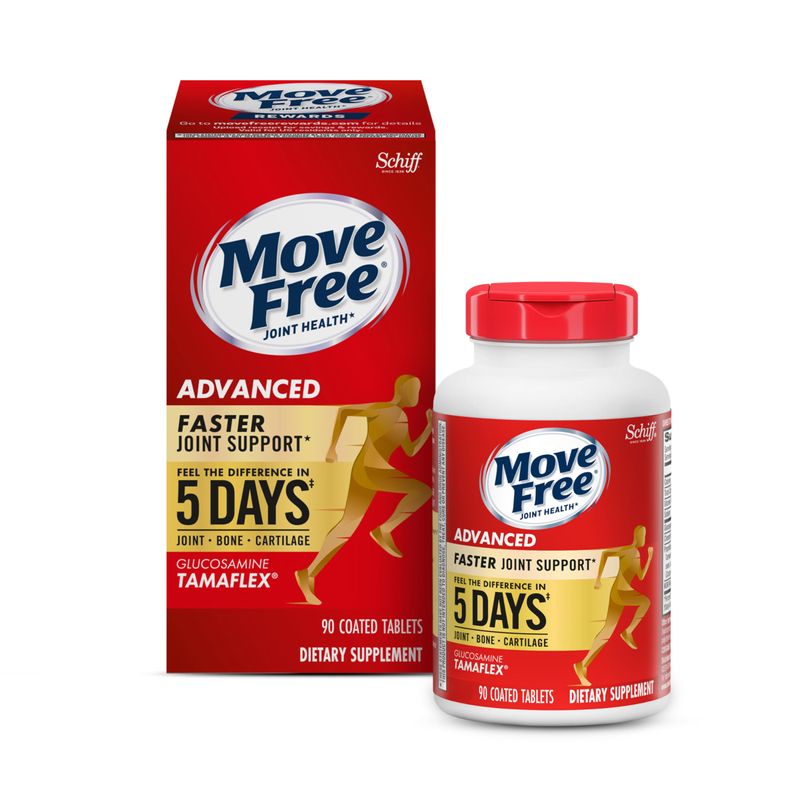Move Free Advanced 5-Day Joint Support Supplement with TamaFlex ...