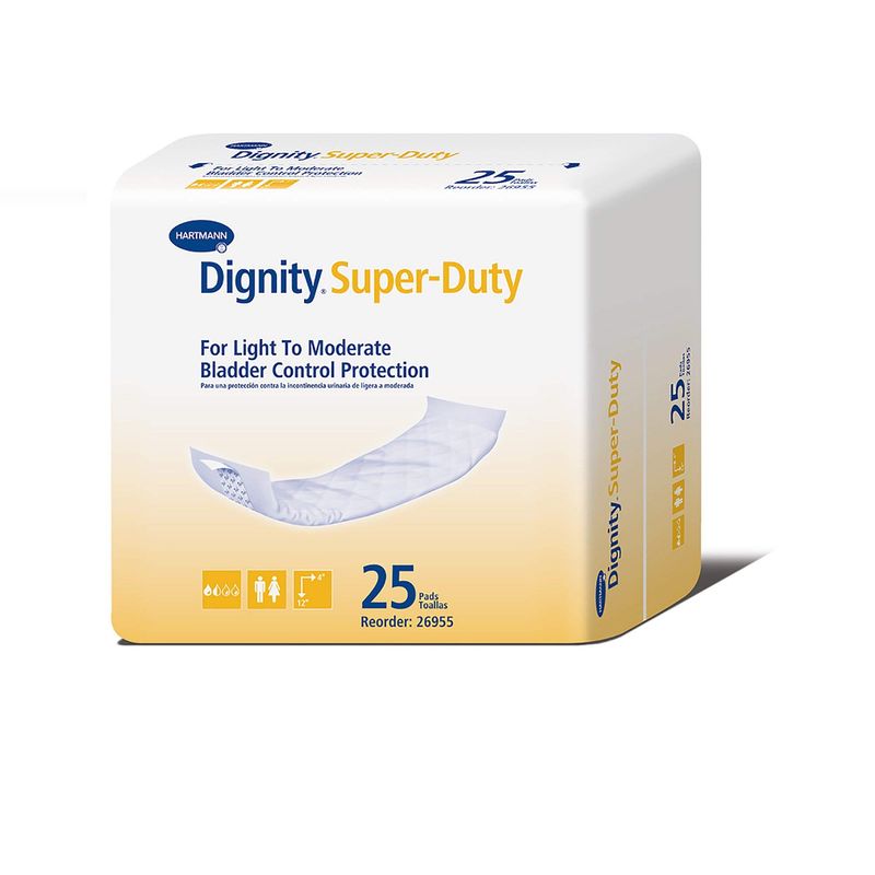 Hartmann 69553108 Incontinence Liner Dignity Super-Duty 12 L X 4 W Inch ...