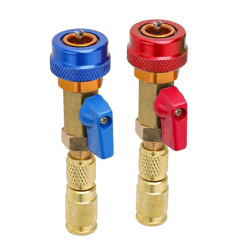 Quick Remover Installer Tool for 2 Valve Cores, A/C Valve Core Removal ...