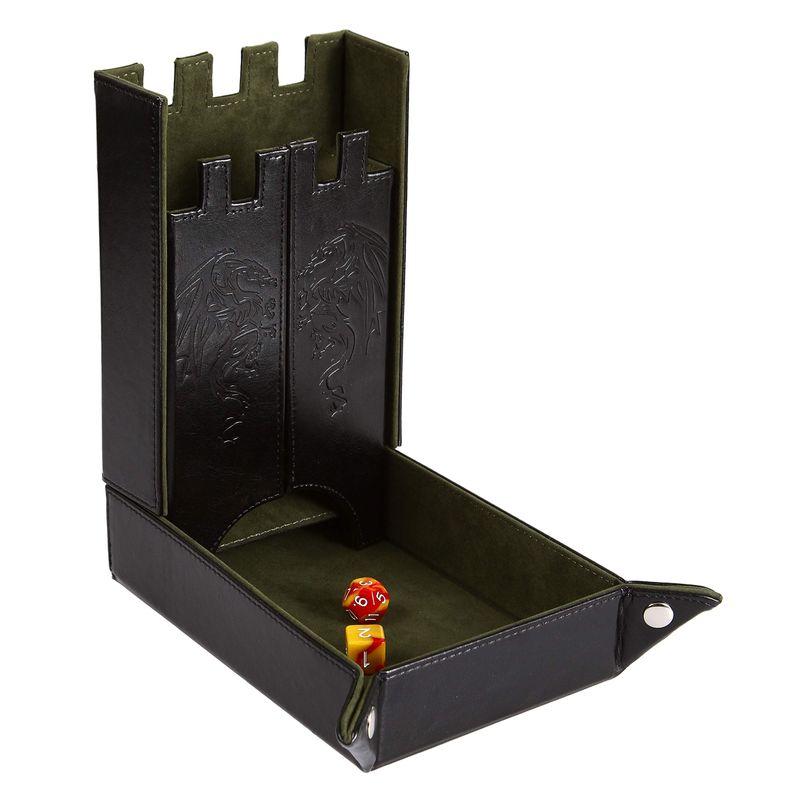 Forged Dice Co. Draco Castle Foldable Dice Tray and Dice Tower ...