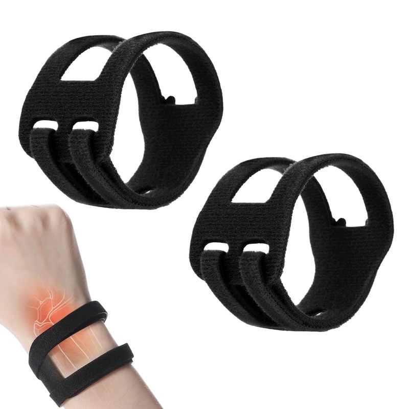 2 PCS Adjustable Wrist Brace for TFCC Tear,Black Wrist Support ...