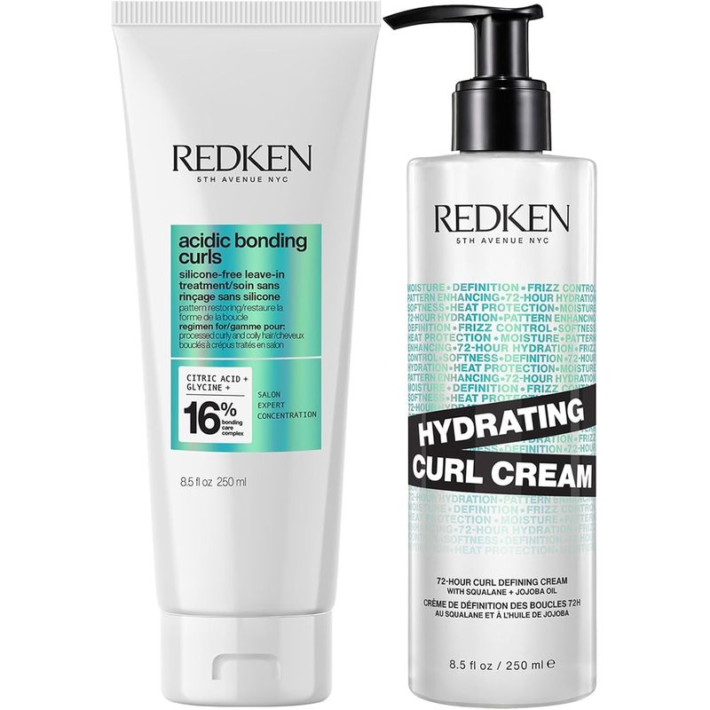 Redken DUO Acidic Bonding Curls Leave-In Treatment 250ml & Hydrating ...