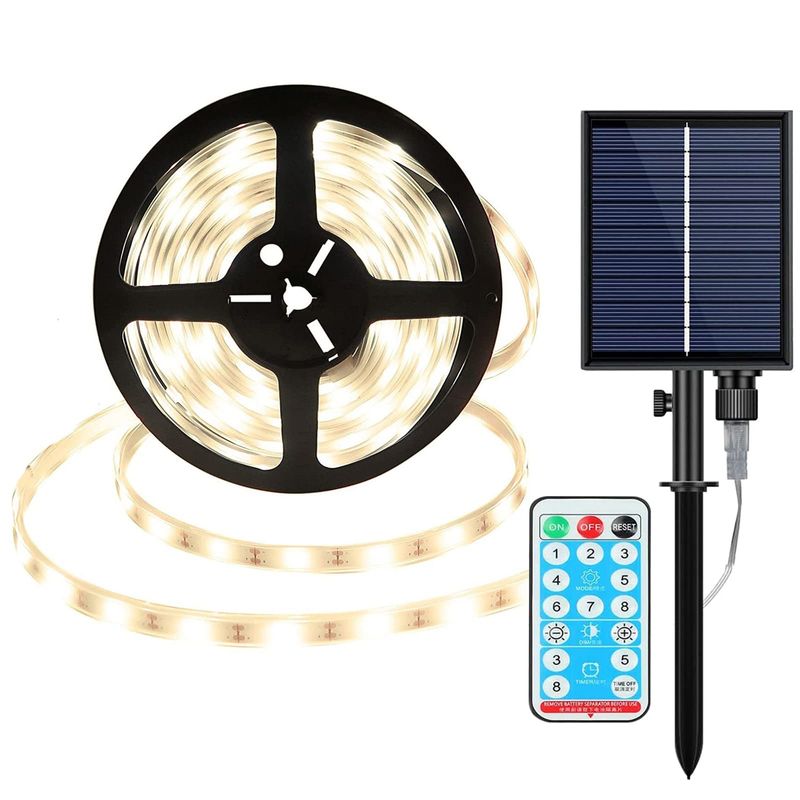 240LED Solar Strip Lights Outdoor,KINGCOO Waterproof 10M Flexible LED ...