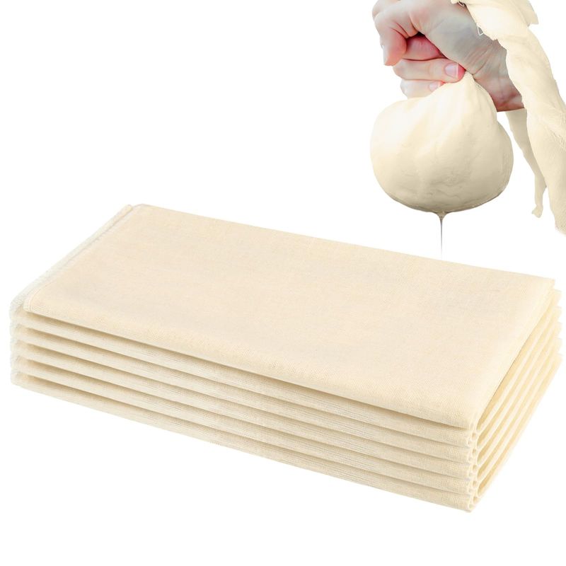 FRIUSATE 6 Pack Cheesecloth Reusable Muslin Cloths for Cooking 100% ...