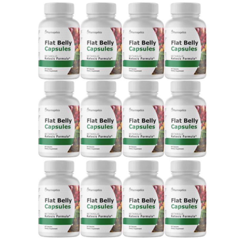Flat Belly Capsules Metabolic Ketosis Formula - 12 Bottles 720 Capsules ...