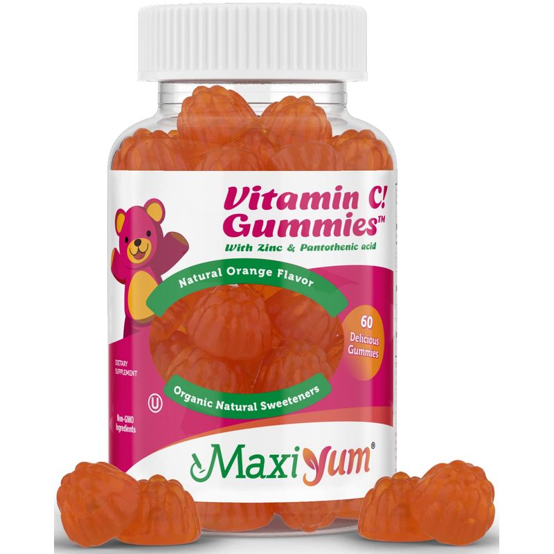Vitamin C Gummies with Zinc - Maxi-Health Vitamin C with Zinc for ...