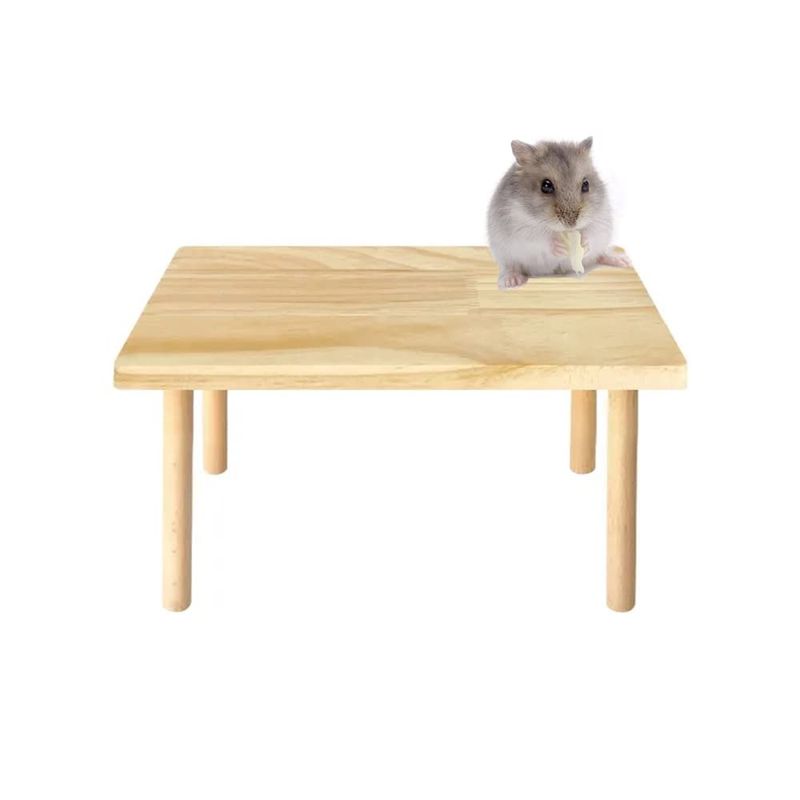 MUYYIKA Hamster Wooden Stage, Natural Wood, Small Animals, Step Stool ...