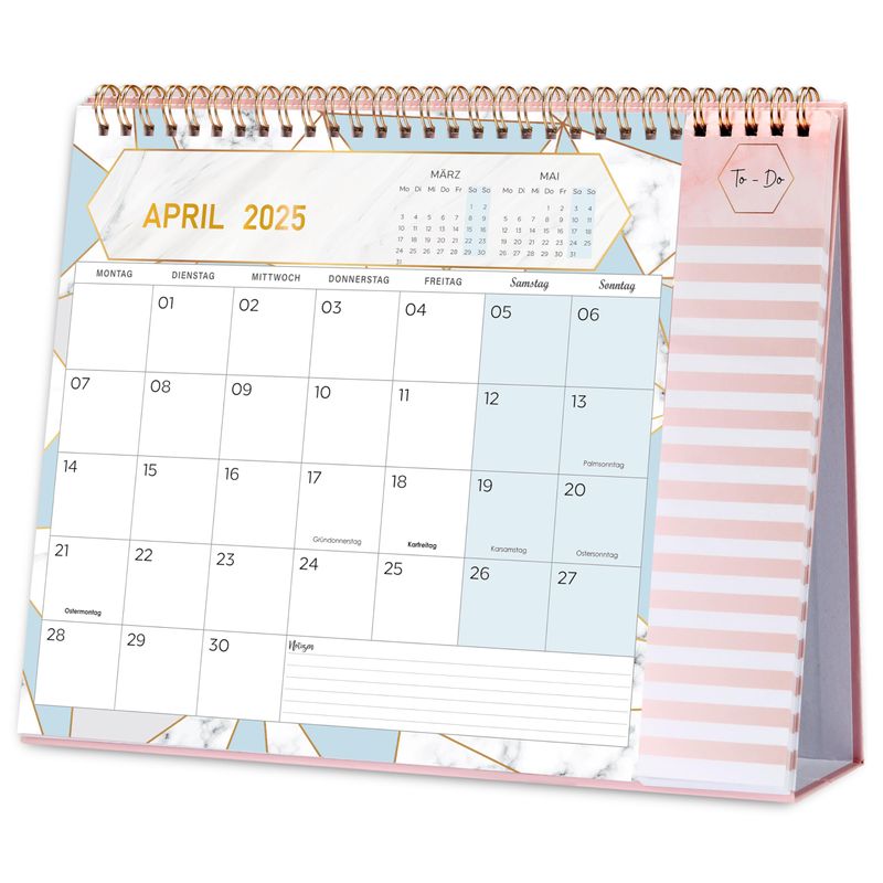 Desk Calendar 2025 2026-18 Monthly Calendar 2025 2026 Desk Calendar from March 2025 to August ...