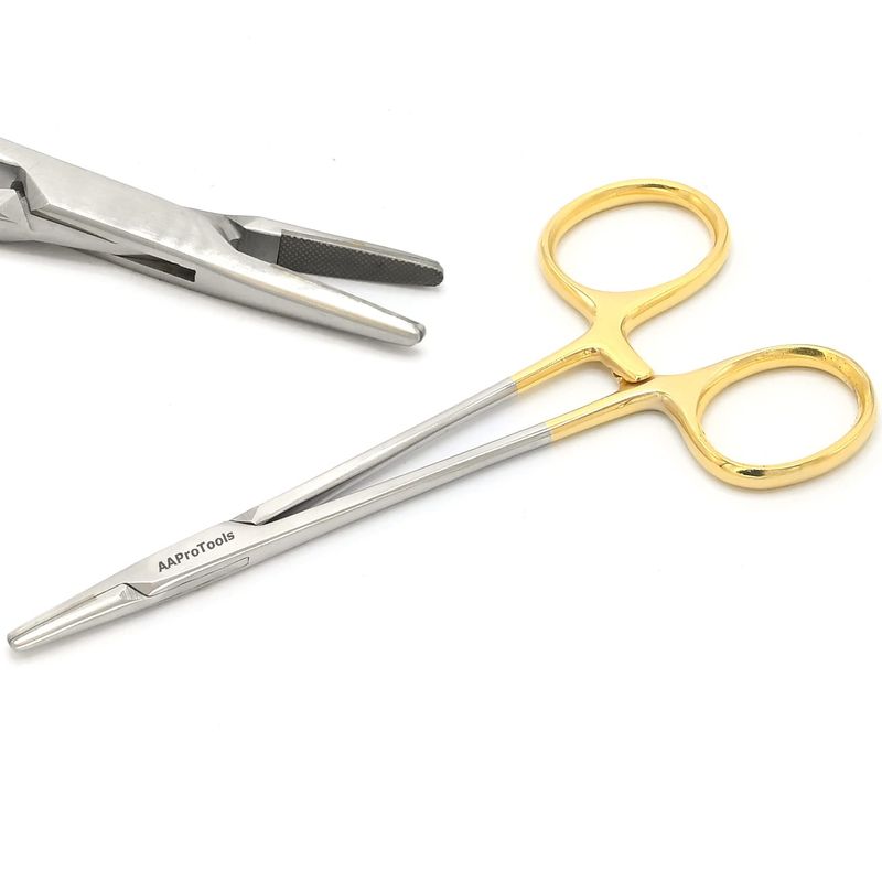 AAProTools Mayo Hegar Needle Holder 5" Needle Driver with Tungsten ...