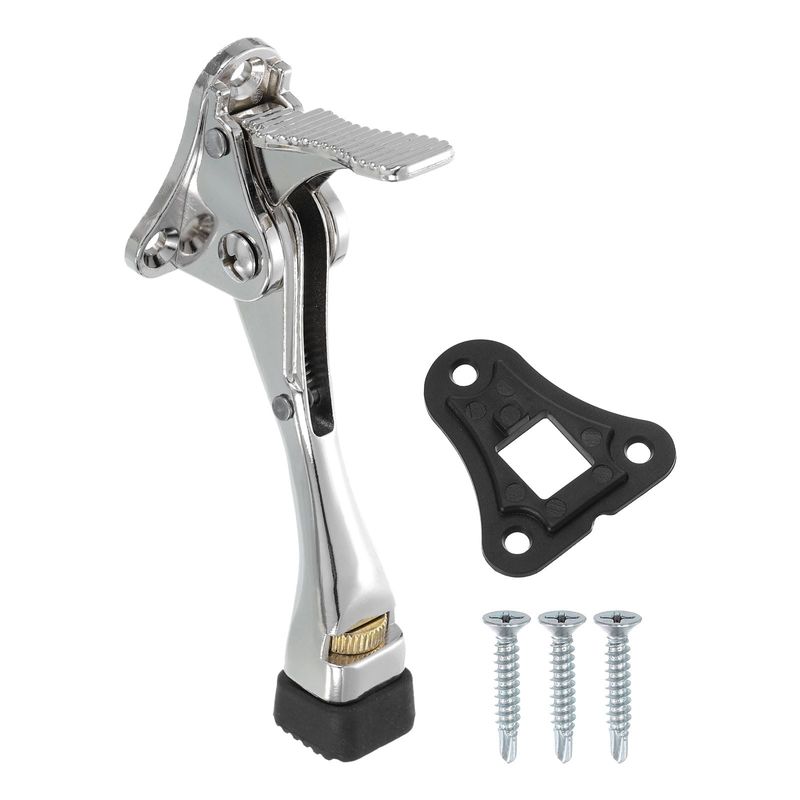 sourcing map 4 Inch Kickdown Door Stopper, One Touch Pedal Heavy Duty ...