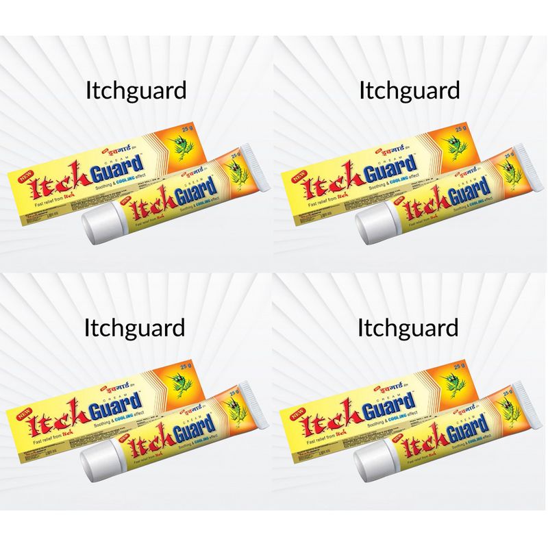 4 x 20g Itch Guard Ointment-Cream Relief from Fungus Jock itching ...