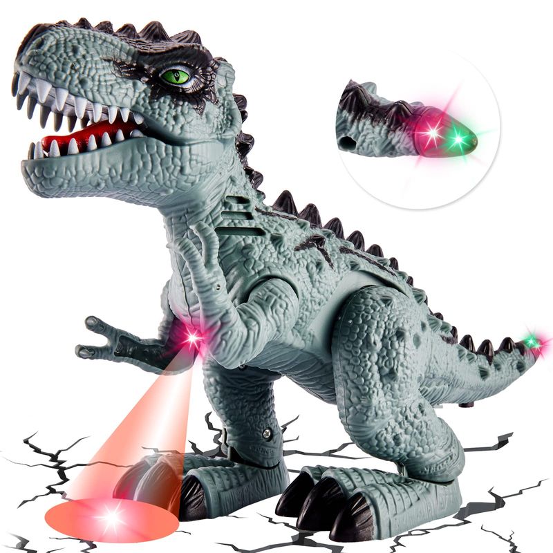 TOEY PLAY Dinosaur with Lights and Sounds, T-Rex Toys, Walking ...
