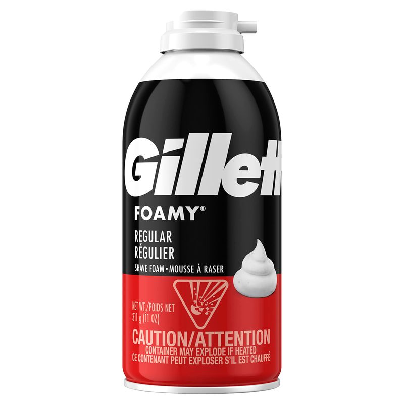 Comfort Glide Foamy Regular Shave Foam Men Shaving Foam by Gillette, 11 ...