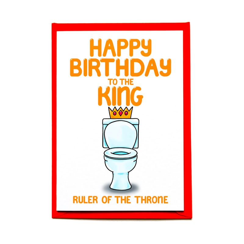 Birthday Greeting Card, Funny Witty Toilet Humour Joke, Bathroom For ...