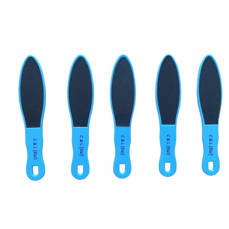 C & L (SW) 5 Pack Foot Files, Double Sided Foot File, 5 Double Sided ...