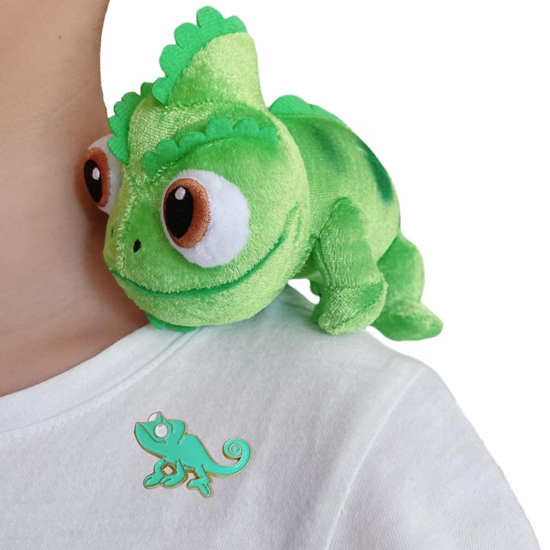 Lizard Plush Shoulder Magnet&Brooch - 2PCS，Chameleon Stuffed Animal ...