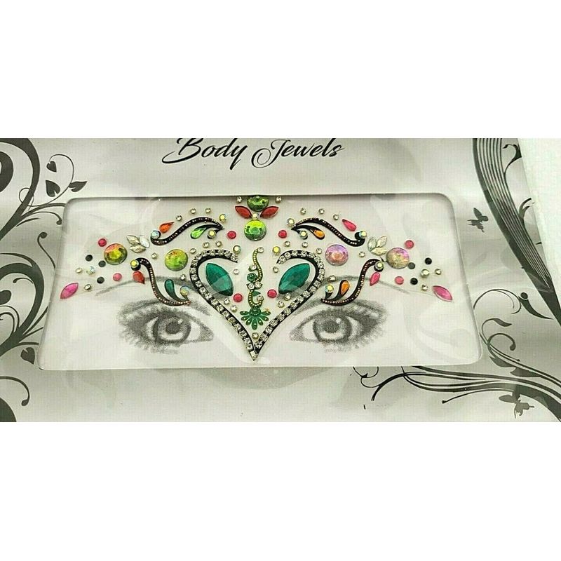 Luxury Rhinestone Forehead Indian Bindi Stick On Jewel Third Eye Corner ...