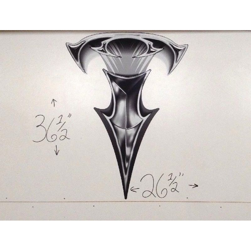 KEYSTONE RAPTOR 2013 RV FRONT EMBLEM DECAL SET 36.5" X 26.5" TOY HAULER ...