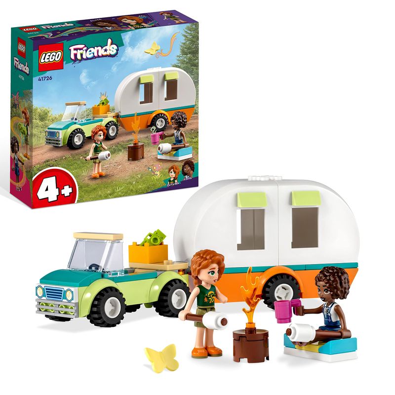 LEGO 41726 Friends Holiday Camping Trip Camper Van, Caravan with Car ...