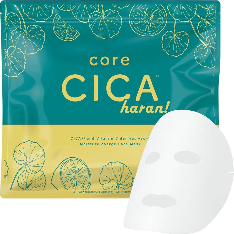 Rolo Shun core CICA haran! Face Mask (30 Pieces / Made in Japan), Sheet ...