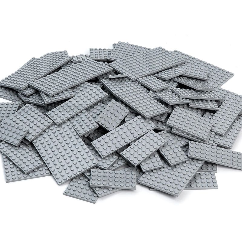 MANNIDOO 110 Pieces Classic Building Plates, 11 Sizes Small Baseplates ...