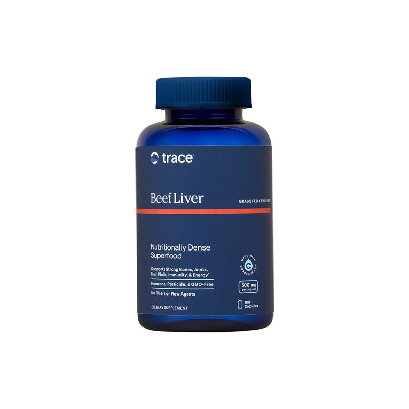 Trace Minerals Beef Liver, 500mg - Bone Health & Energy Support ...