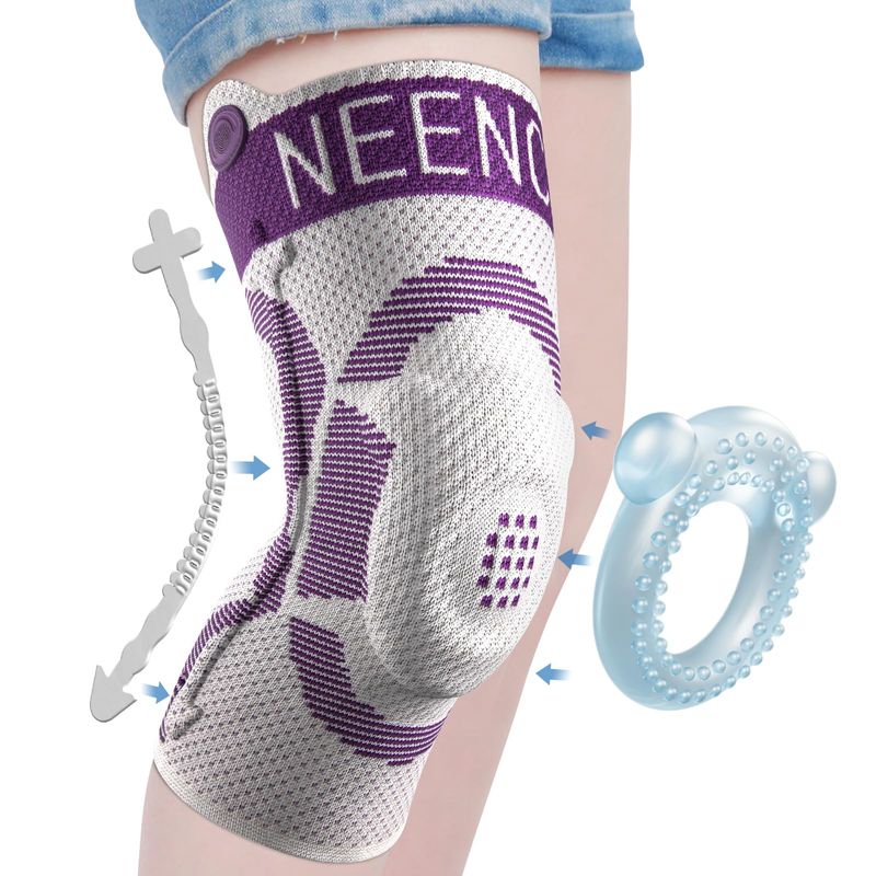 NEENCA Kids Knee Brace Sleeve, Youth Knee Compression Sleeve for ...