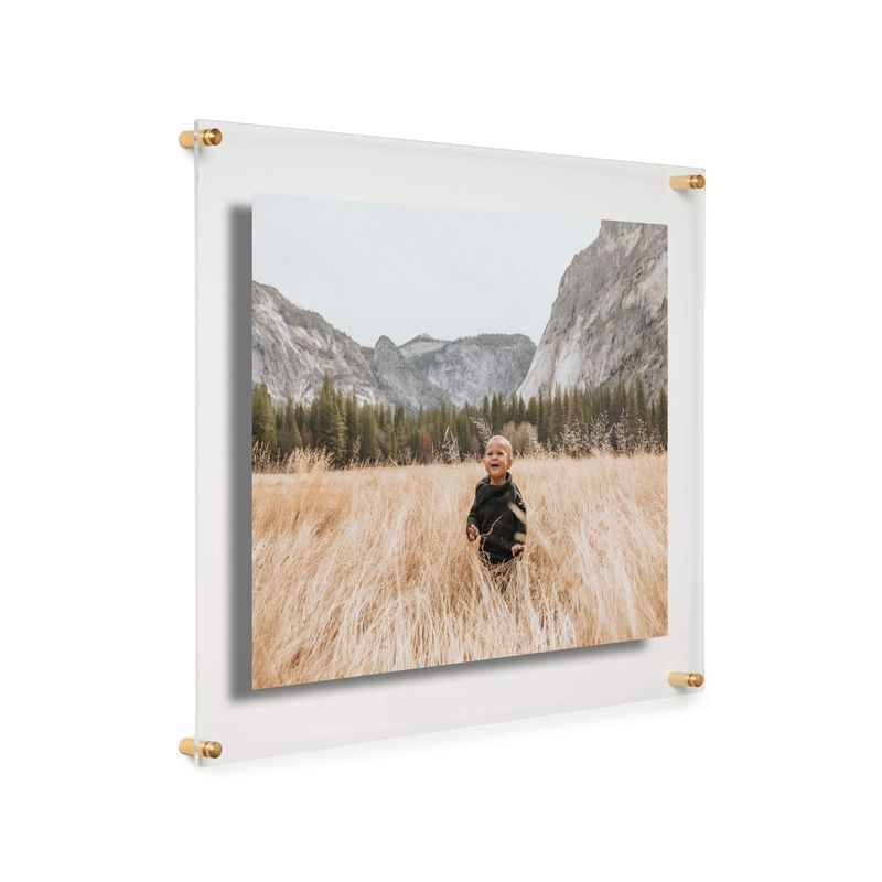 COOLMODERNFRAMES 16x20-Inch Clear Floating Double Panel Acrylic Picture ...