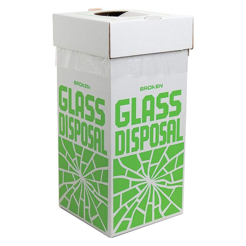 SP Cardboard Broken Glass Disposal Box 12"L x 12"W x 27"H 6-Pack - Safe ...