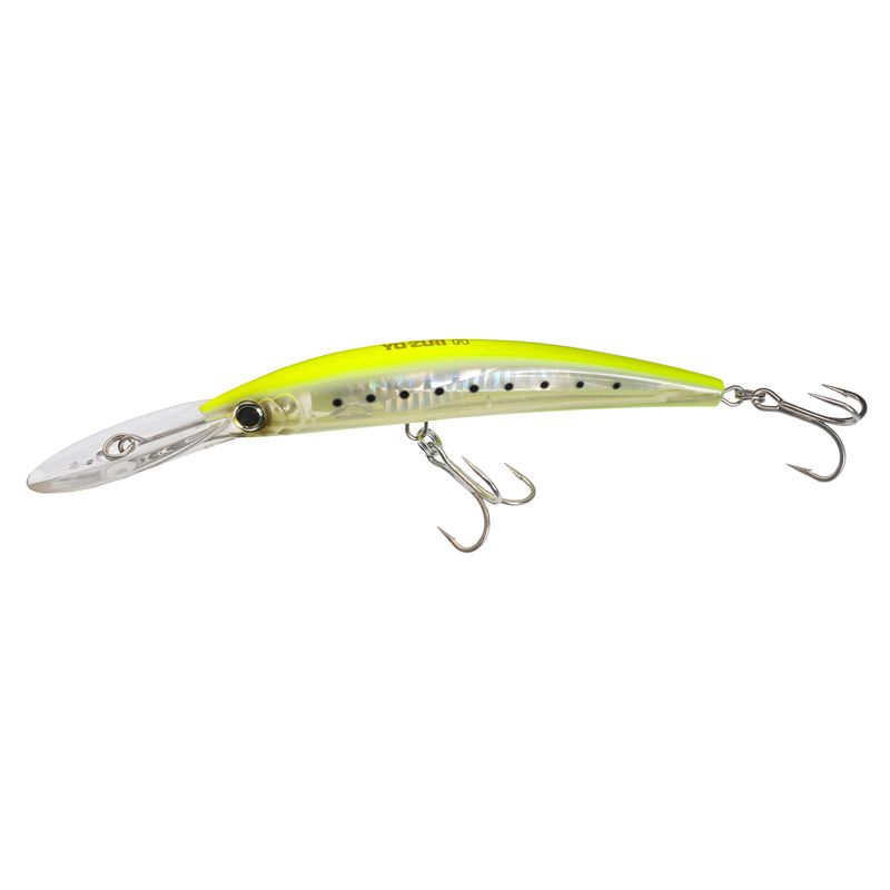 Yo-Zuri Crystal 3D Minnow Deep Diver Lure, Chartreuse Silver, 6-Inch - Online Marketplace ...