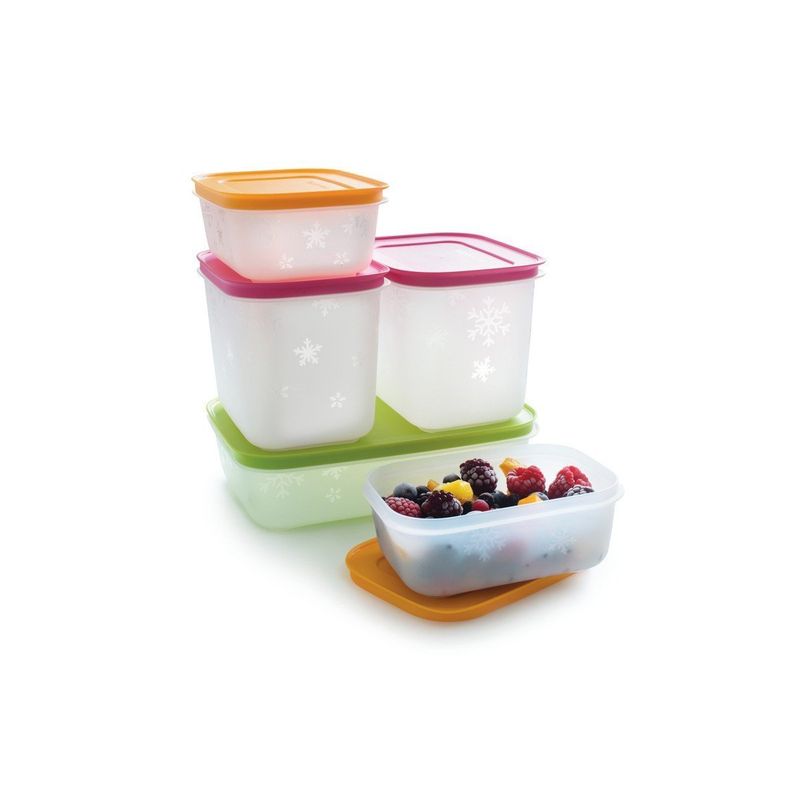 Tupperware Freeze It Starter Set 2X 1,9 Cup, 2X 4.6 Cup, 1x 4.2 Cup ...