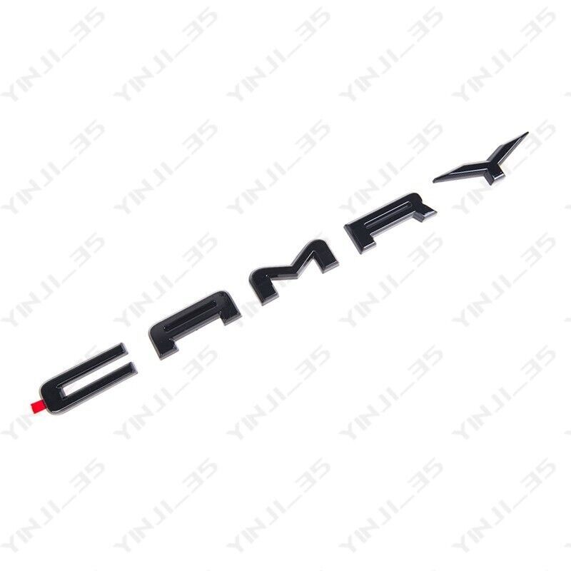 2018-2025 TOYOTA CAMRY Letter Gloss BlackOUT EMBLEM OVERLAY XLE LE XSE ...