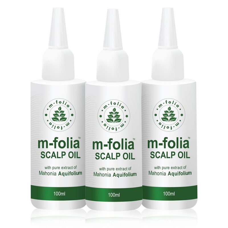 M-FOLIA Psoriasis Scalp Oil Multipack 3 x 100ml. Specially Formulated ...