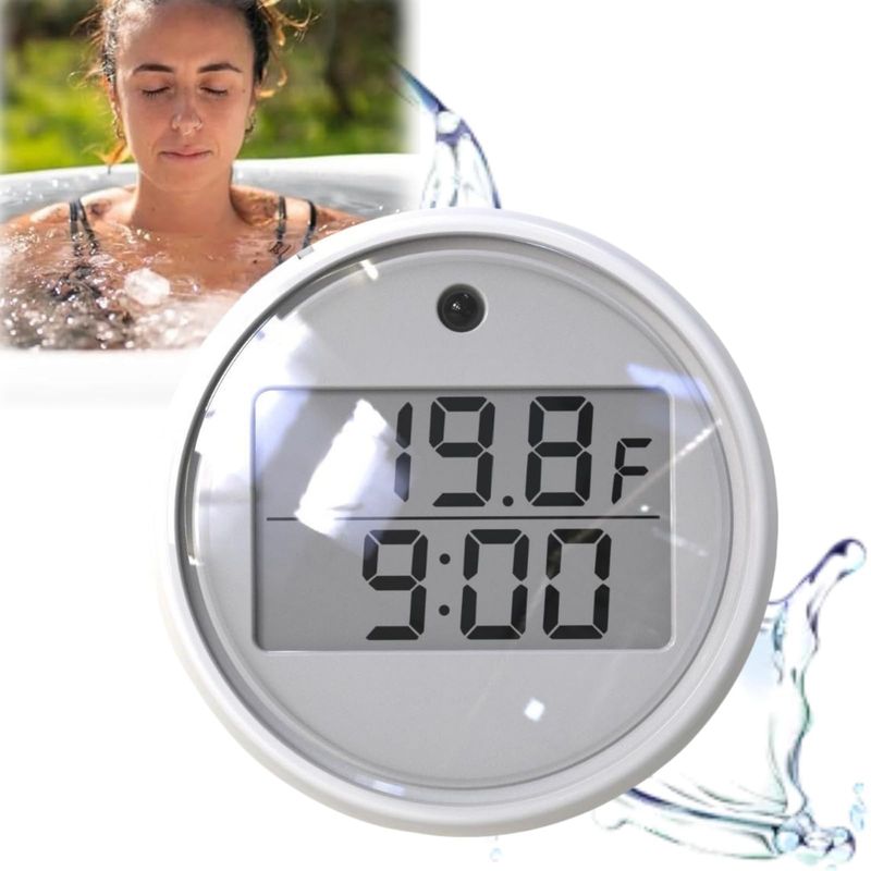 Ice Bath Thermometer Timer,Water Thermometer Timer for Ice Bath,Digital ...