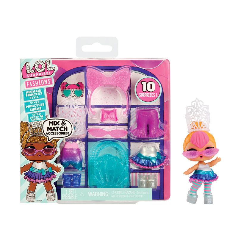 LOL Surprise Fashion Packs Mermaid Princess Style - 6 Unique Styles ...