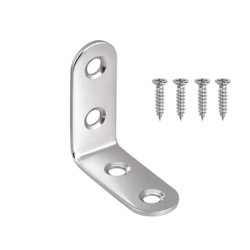90 Degree Right Angle L-Shaped Metal Fittings, 30 Pieces, Stainless ...