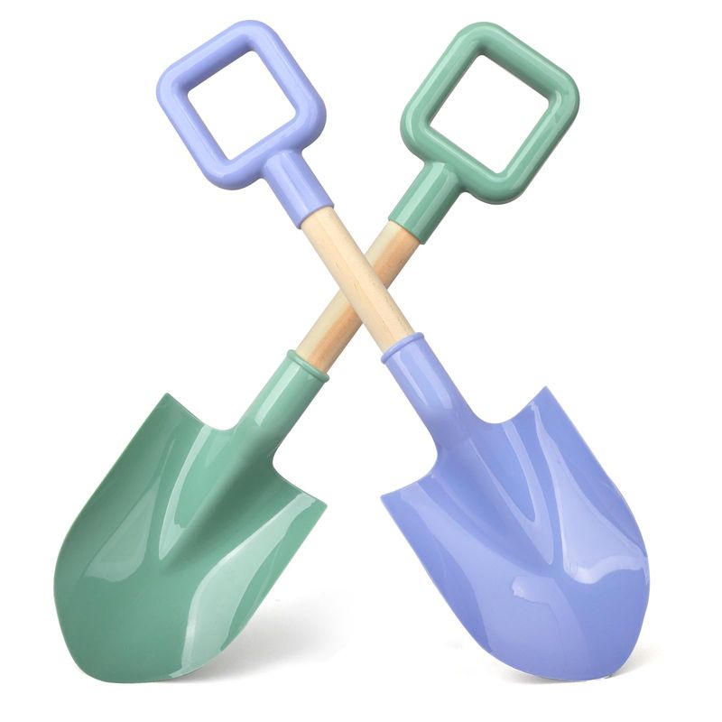 Wood Handle Beach Shovel Toy for Kids Digging, Sand Spade Sandbox Toy ...