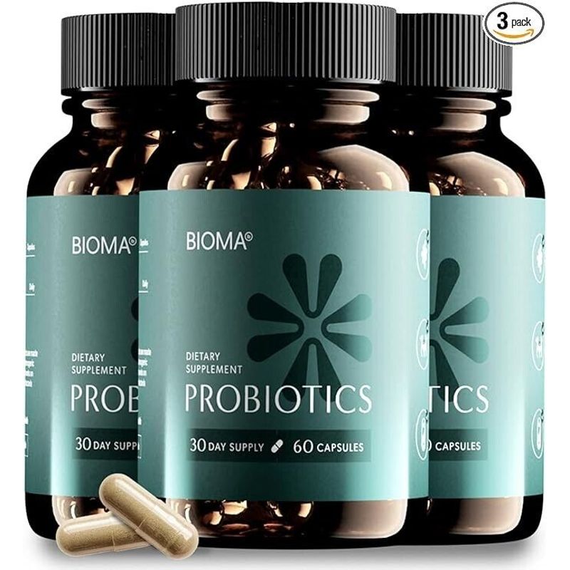 BIOMA Probiotics for Digestive Health, 3 in 1 Gut Health and ...