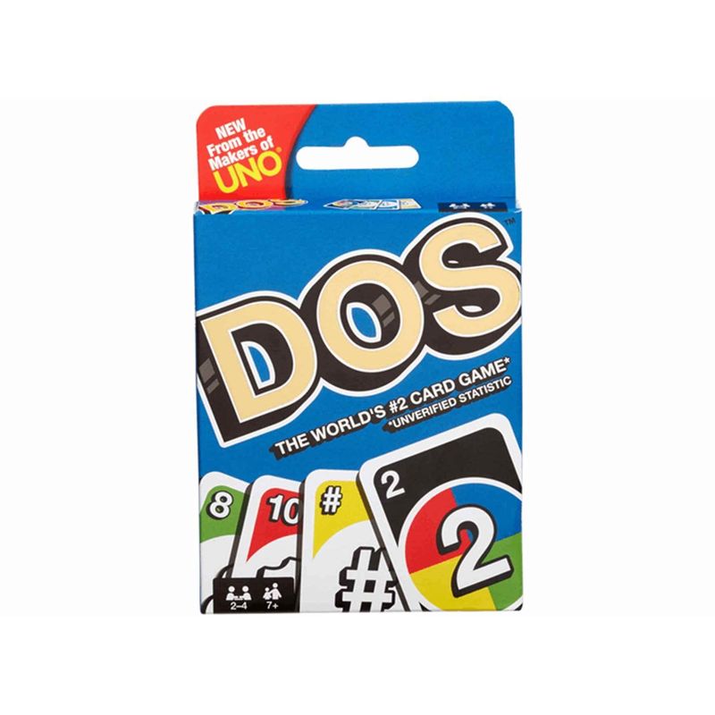 Mattel Games DOS, Uno Card Game, Mattel Games, Family card game, FRM36 ...