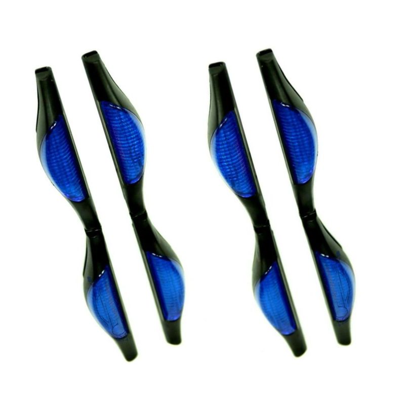 XtremeAuto® 4 x BLUE, Car Door Safety Reflectors/Protectors, FRONT and ...