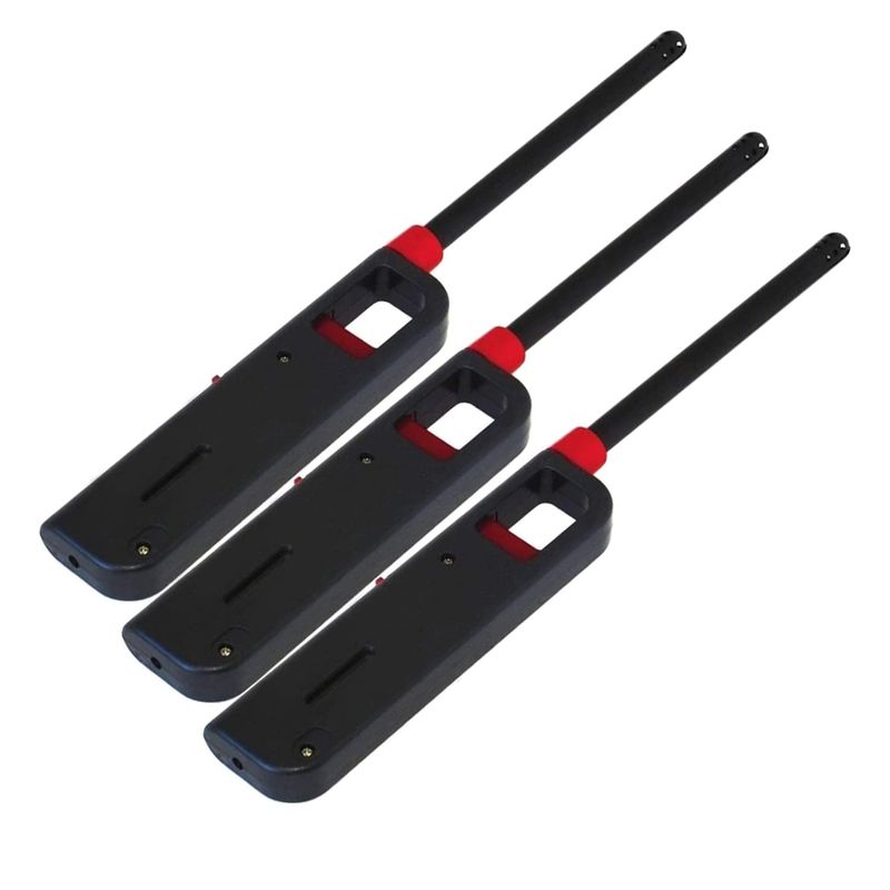 3 Pack - Vezee Fuel Included Handi BBQ Grill Click Flame Long Stem ...