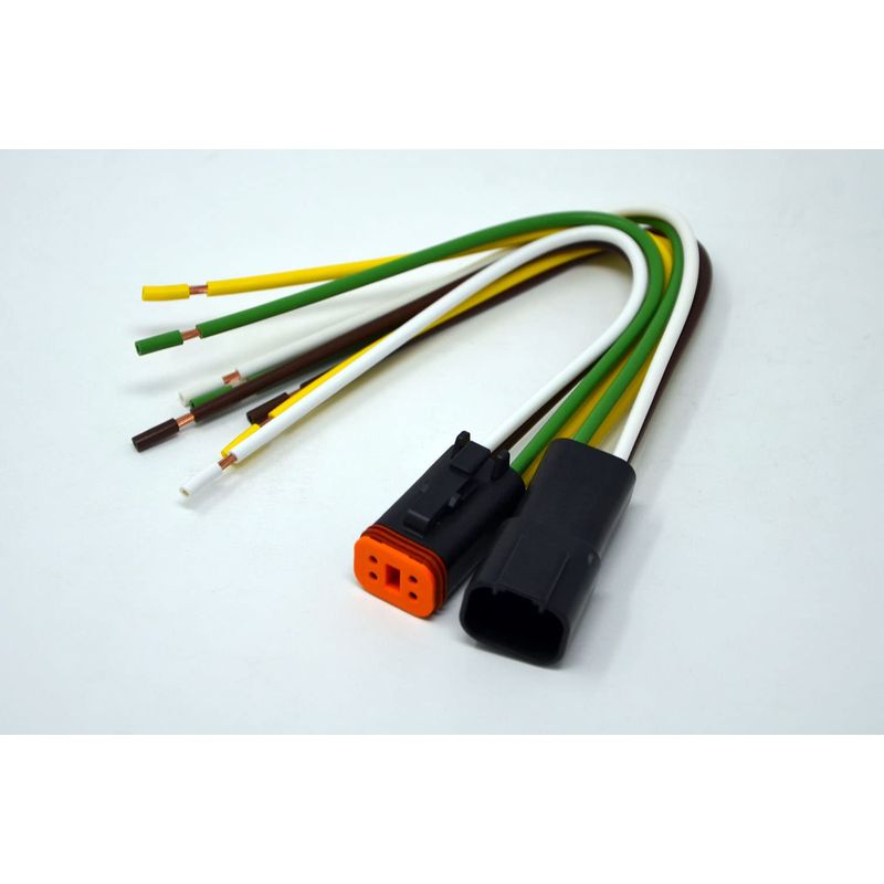 Deutsch DT 4-pin Black Pigtail Kit, 14AWG Pure Copper GPT Wire, Made in ...