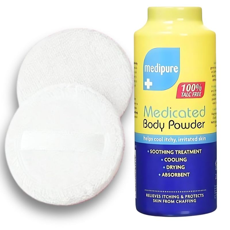 Medipure Medicated Body Powder - Helps Cool Itchy, Irritated Skin 100% ...