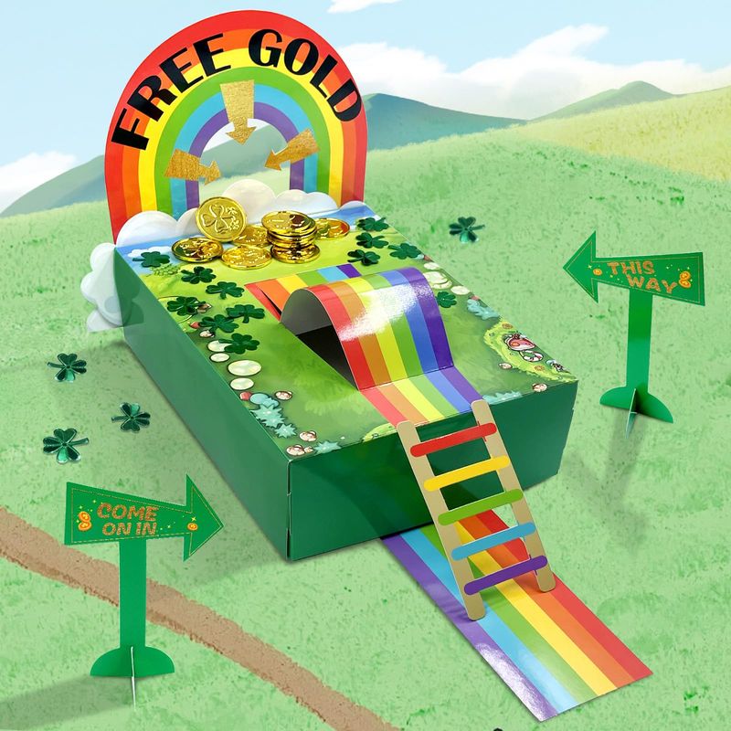 AOYOO DIY Leprechaun Trap Kit St Patrick's Day Craft Set Saint Patricks ...